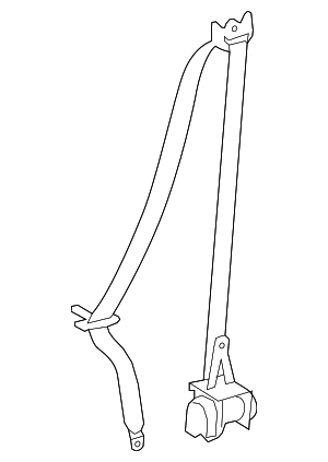 2008-2013 Toyota Tundra Lap & Shoulder Belt 73370-0C061-B0 | Toyota ...