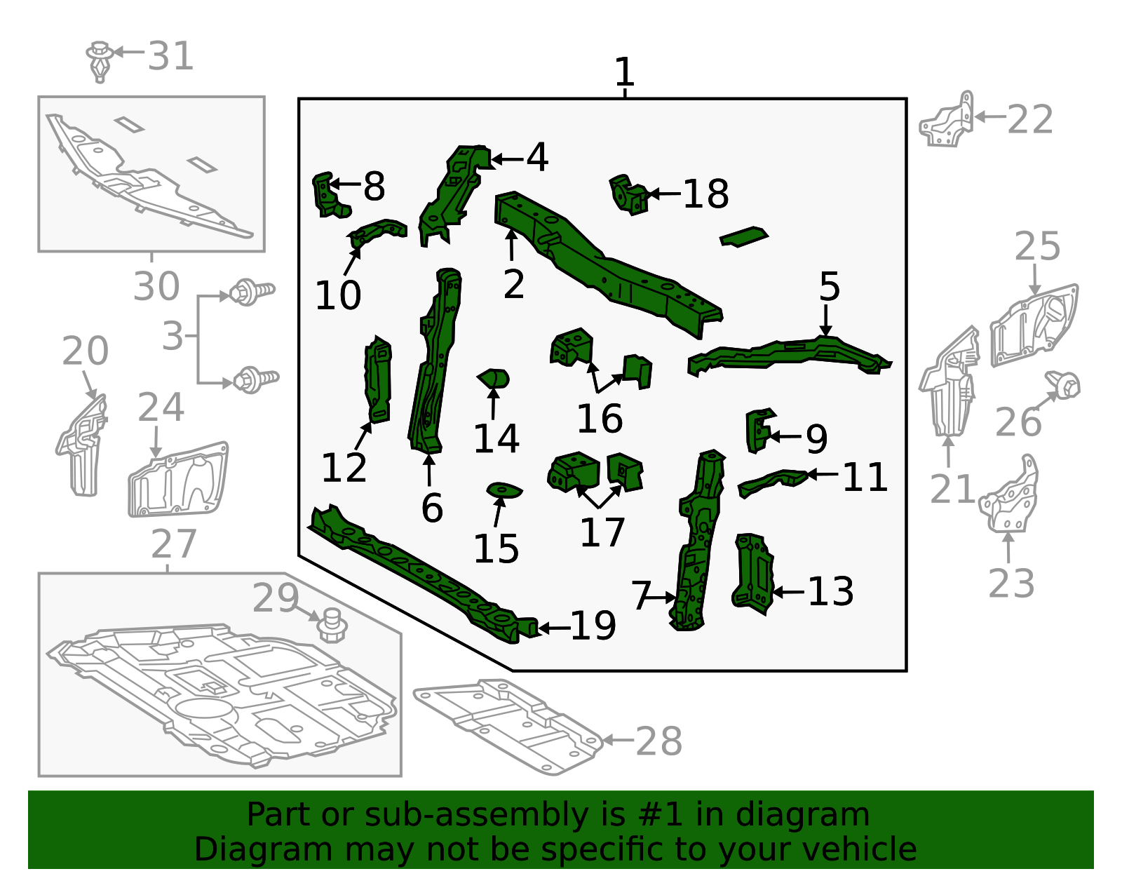 53201-47090 - High-Quality Radiator Support for AutoNation Parts