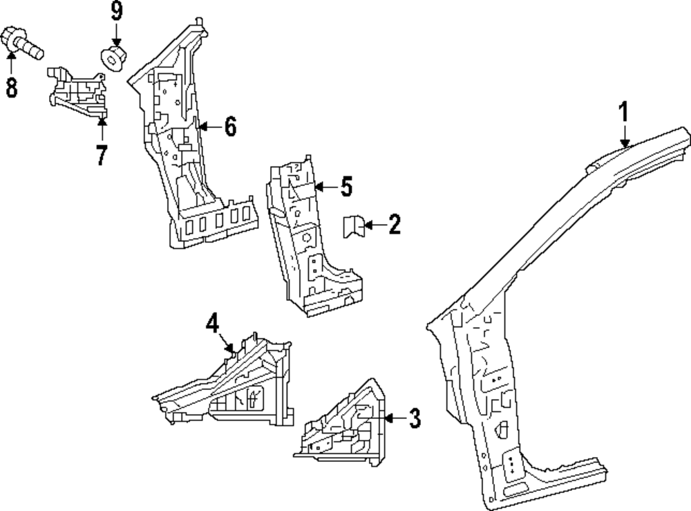 2023-2025 Toyota GR Corolla Reinforced Plate 61113-12040 | Toyota Parts ...