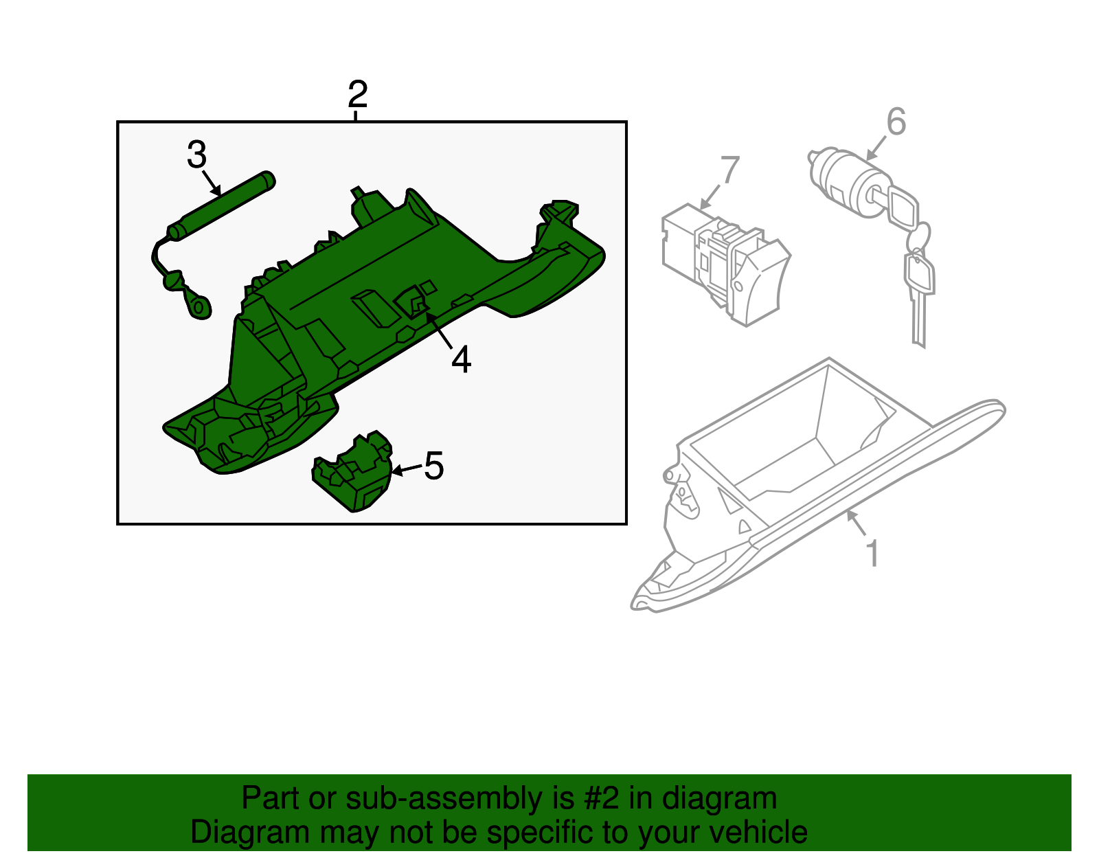 2015-2018 Nissan 370Z Glove Box Frame 68108-6GA0A | Scott Evans Nissan ...