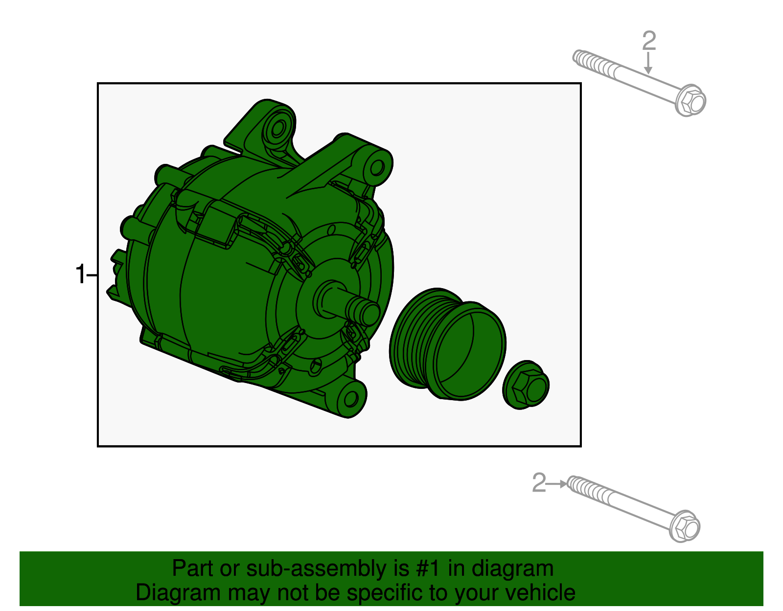 2012-2018 Chevrolet Sonic Alternator 13595629 | Shop Matick Buick GMC
