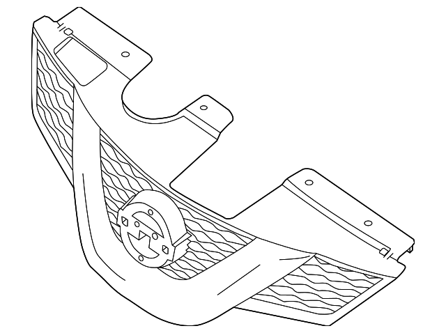 2017 Nissan Rogue Grille 62310-6FR6C | Nissan Parts OEM