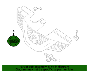 62890-6FL0A - Emblem 2017-2018 Nissan Rogue | Official Nissan Parts Store