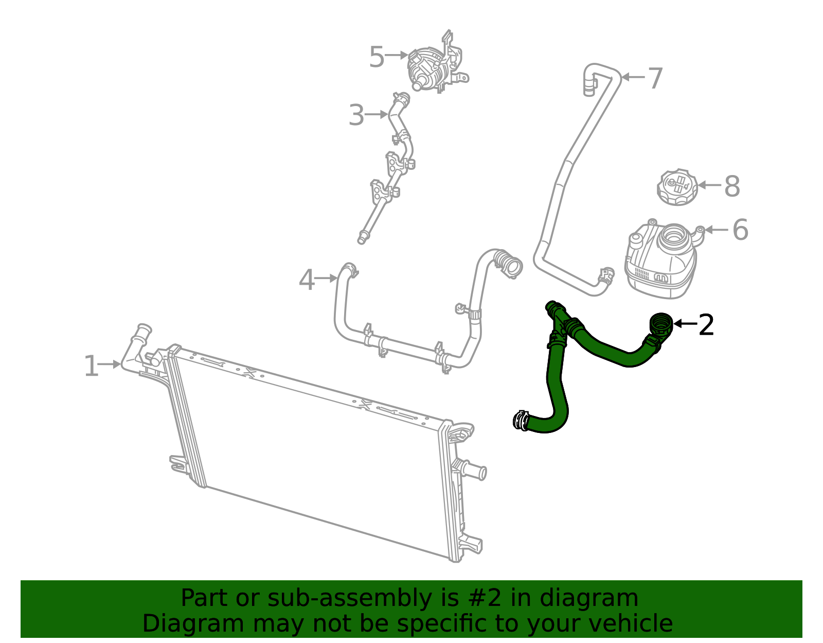 2018-2023 Jeep Wrangler Hose 68335904AD | Mopar Parts Canada