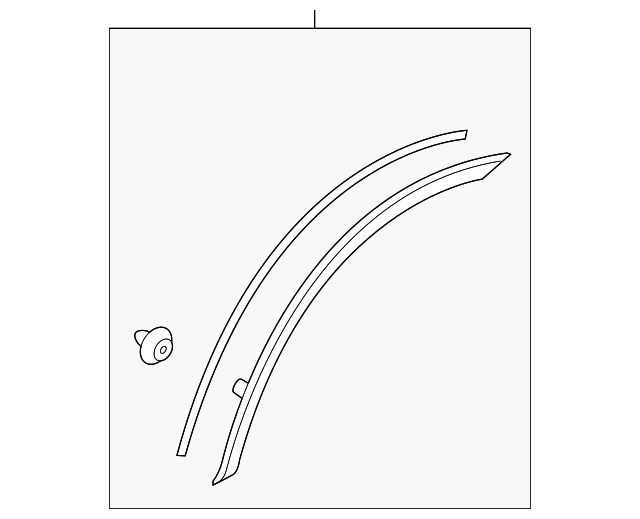 7407A304 - Wheel Opening Molding 2015-2018 Mitsubishi Outlander ...