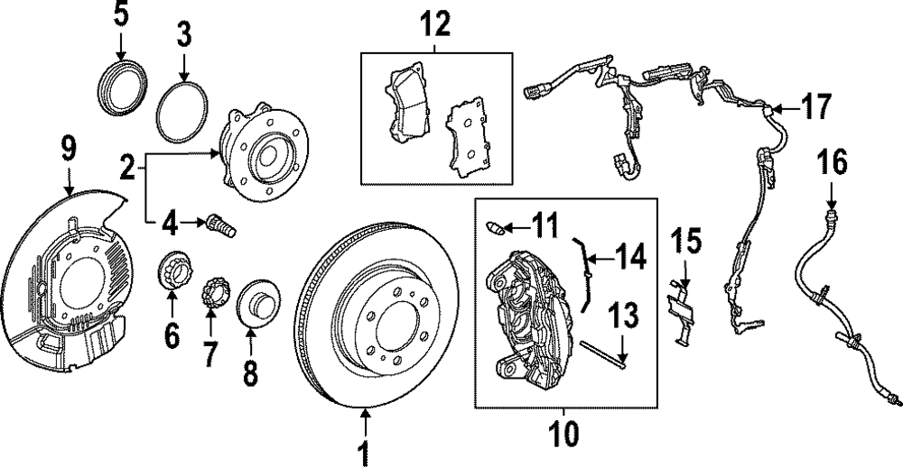 2022-2025 Lexus Front Speed Sensor 89543-60070 | OEM Parts Online