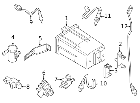 Emission Components for 2007 Nissan Pathfinder | Nissan Wholesale Direct