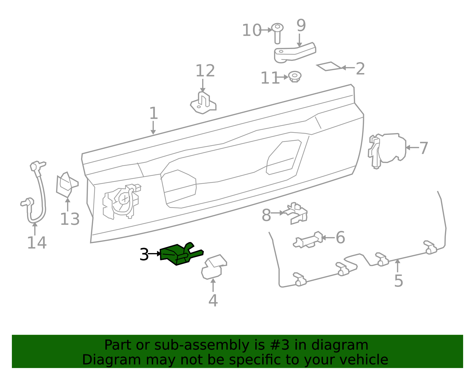 66120-60021 - High-Quality Tailgate Hinge for AutoNation Parts