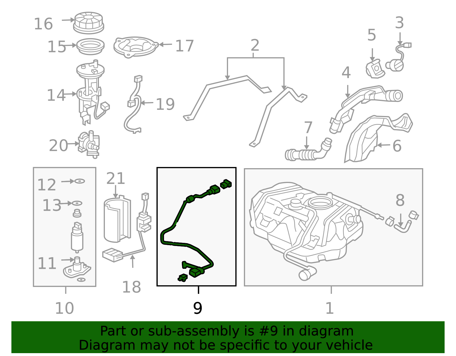 17707-SDA-A01 - 2006-2007 Honda Accord - Tube Fuel Feed | Genuine Honda ...