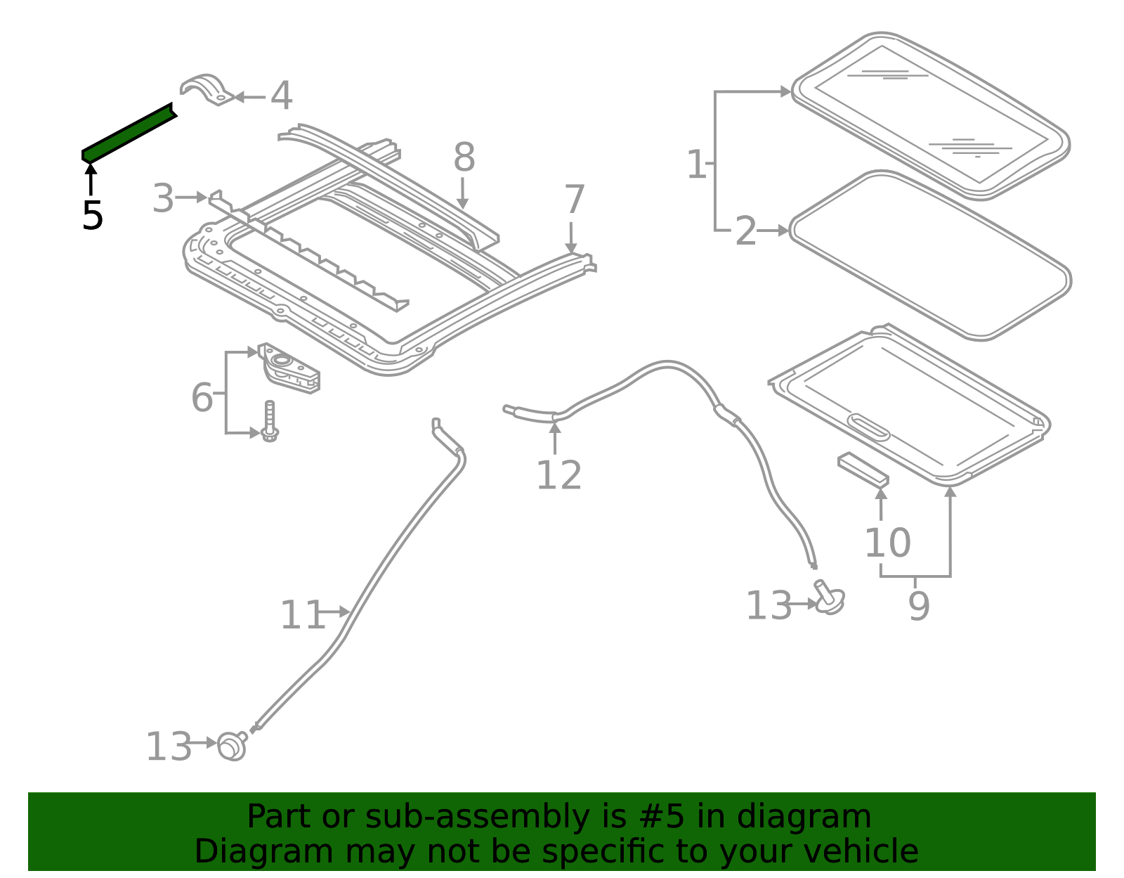 91380-5CA1A - High-Quality Sunroof Frame Seal for 2017-2023 Nissan ...