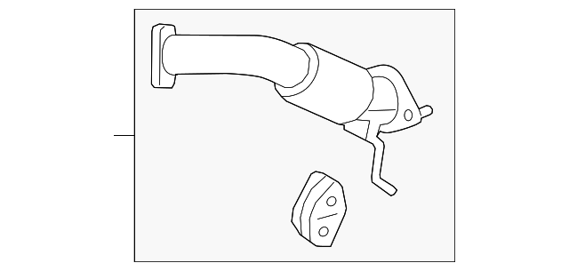 28610-2T120 - Exhaust Pipe 2011-2017 Kia Optima | Kia.Parts Store