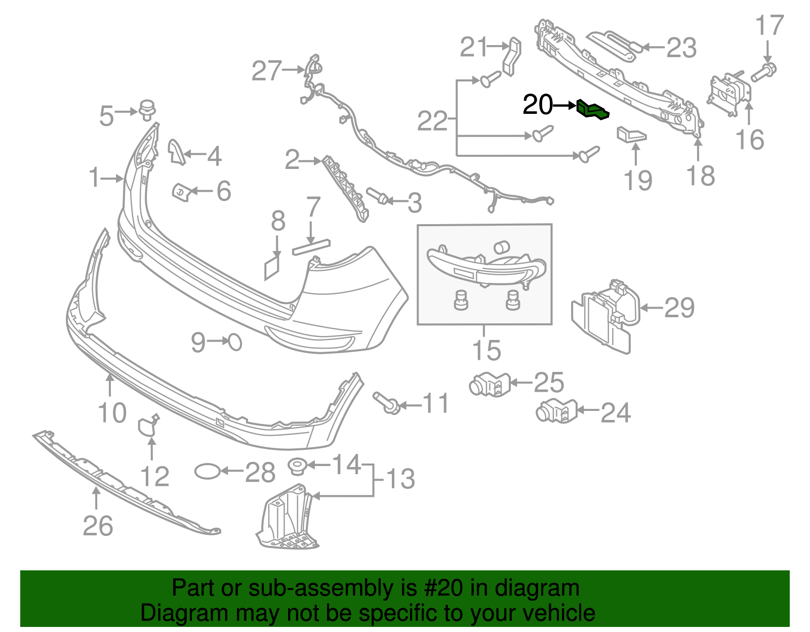 2017-2019 Kia Sportage Impact Bar Lower Bracket - Driver's Side (LH ...