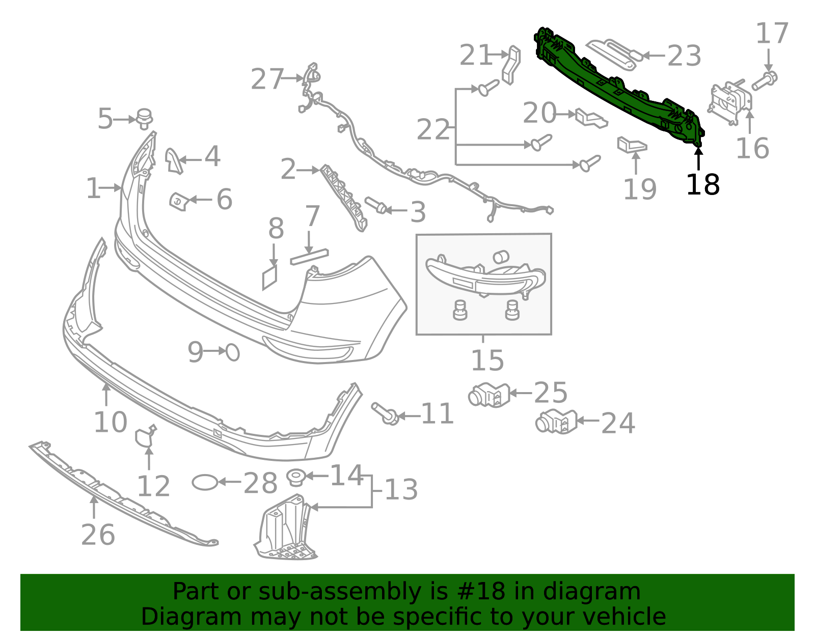 86631-D9010 - Impact Bar 2017-2019 Kia Sportage | Kia.Parts Store