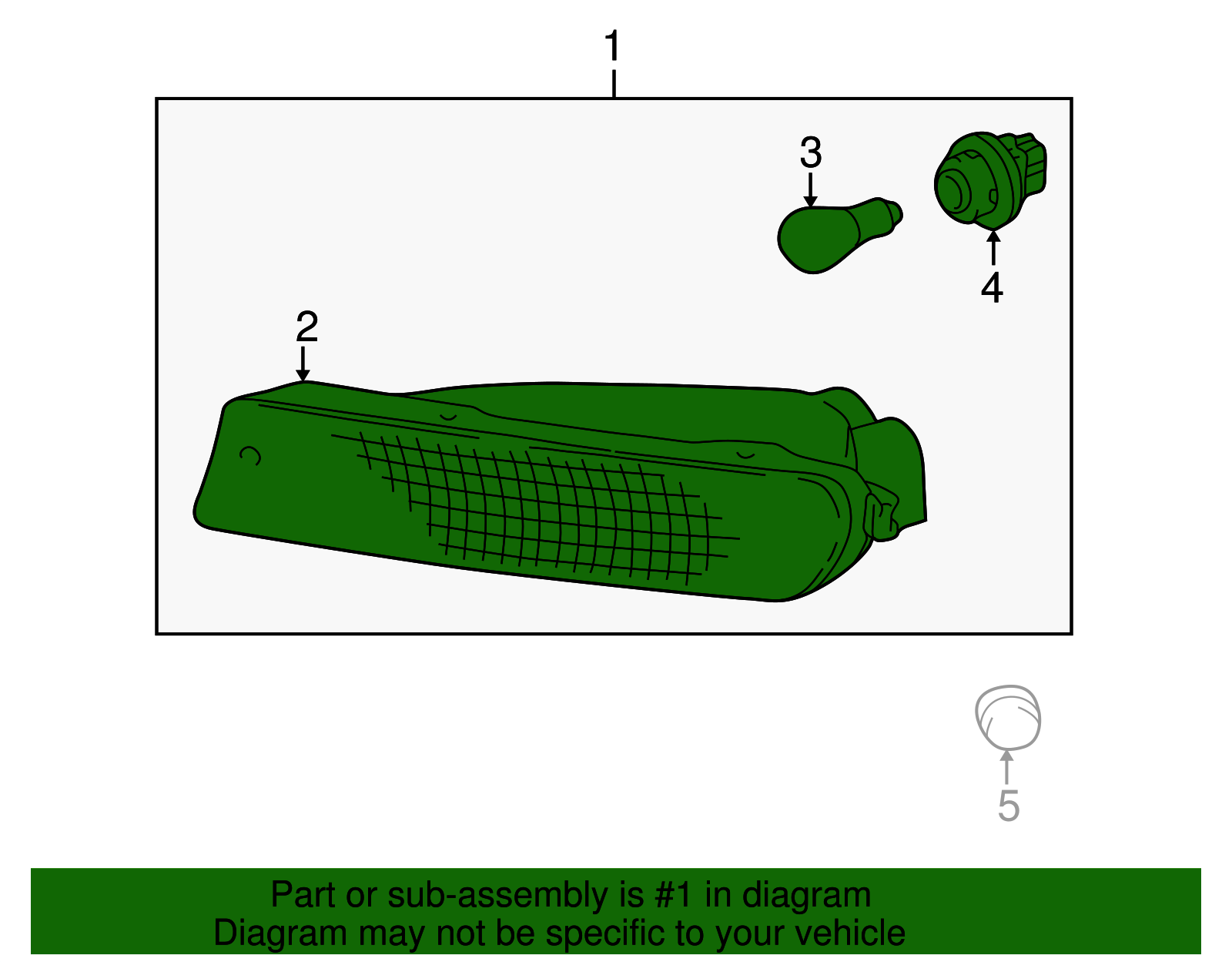 Genuine Toyota Park Lamp Assembly part# 81520-42020 for 1996-1997 ...