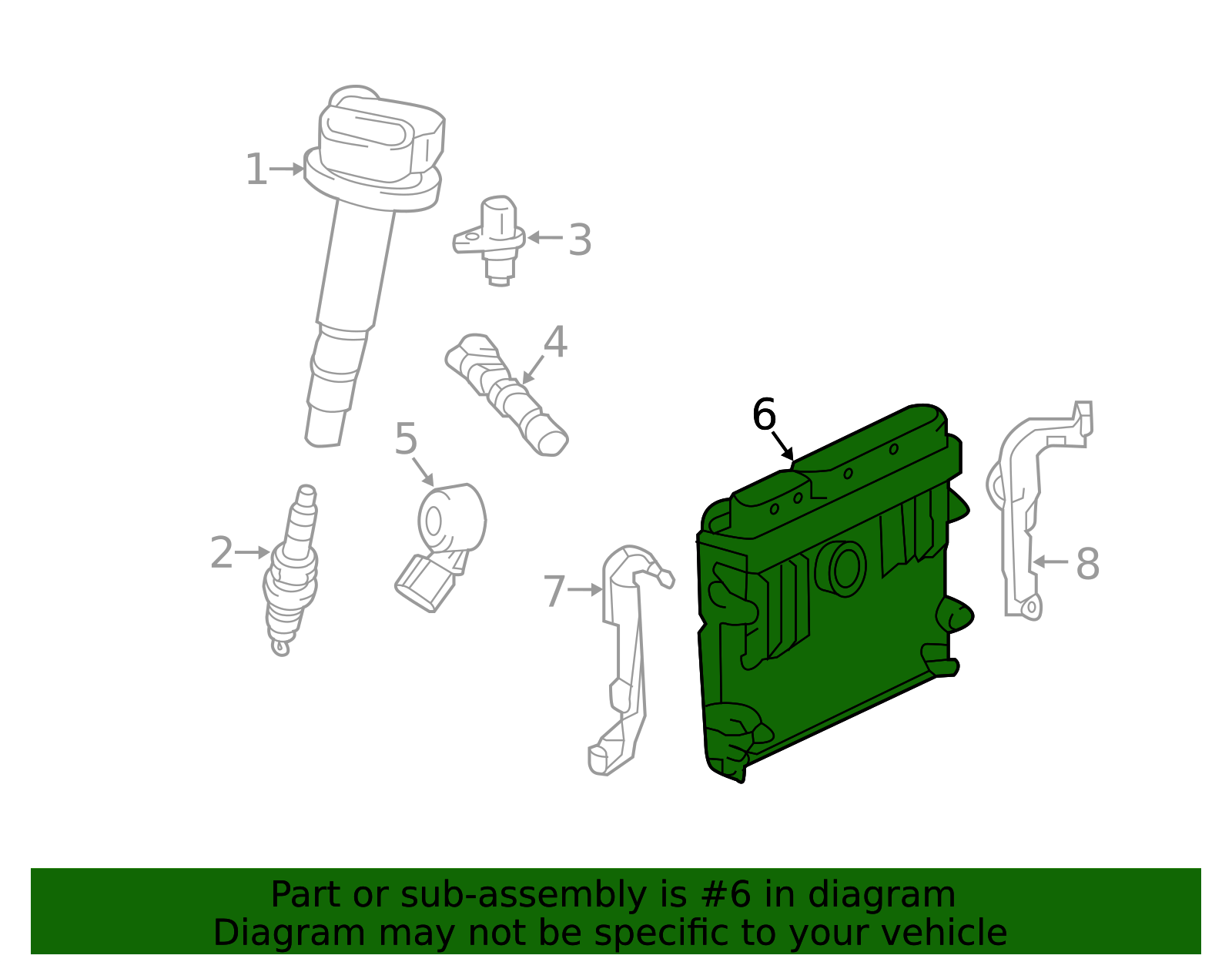 2019-2020 Toyota Corolla Engine Control Module (ECM) 89661-12Y41 ...