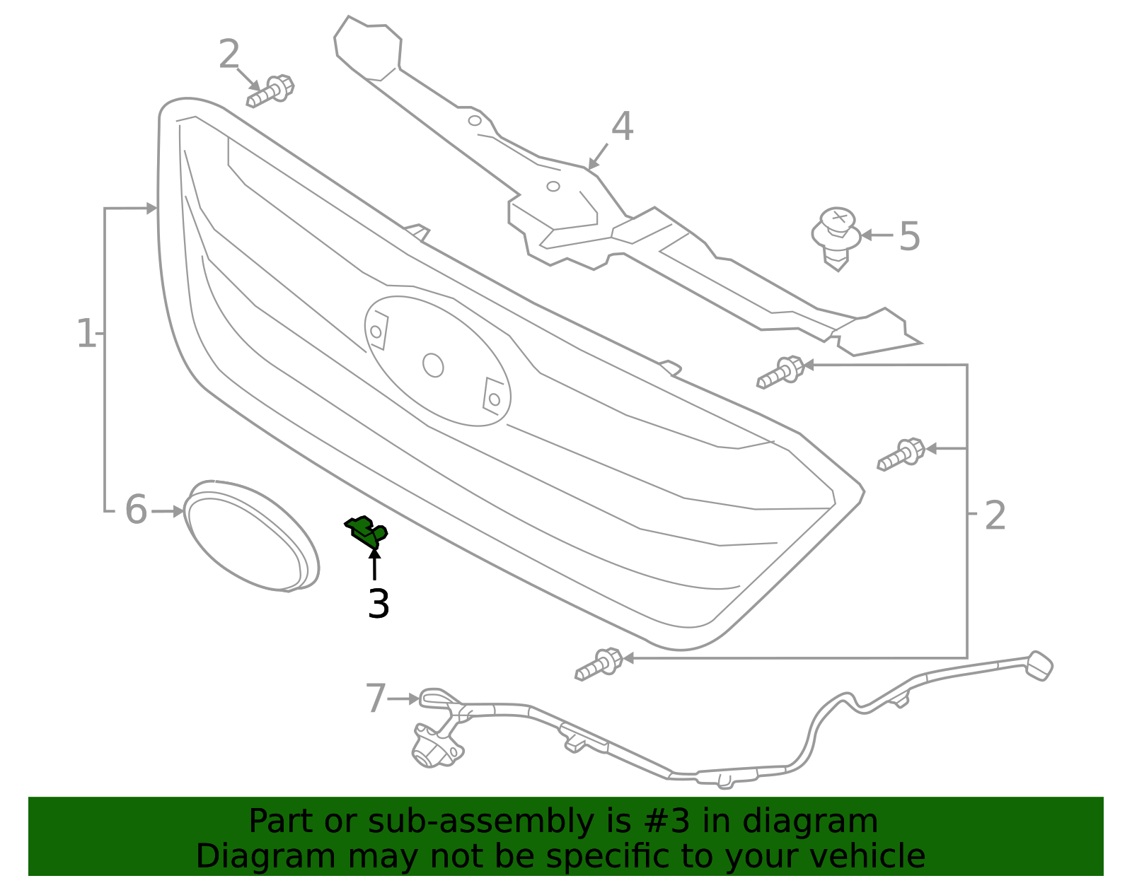 2020-2022 Subaru Outback Grille Cover 91122AN01A | Subaru Parts Store