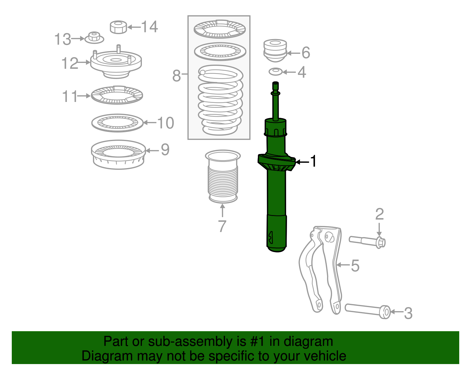 2017-2020 Jaguar F-Pace Shock Absorber T4A26513 | OEM Parts Online