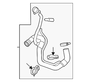 2006-2010 GM Radiator Coolant Hose 25841843 | Shop Matick Buick GMC