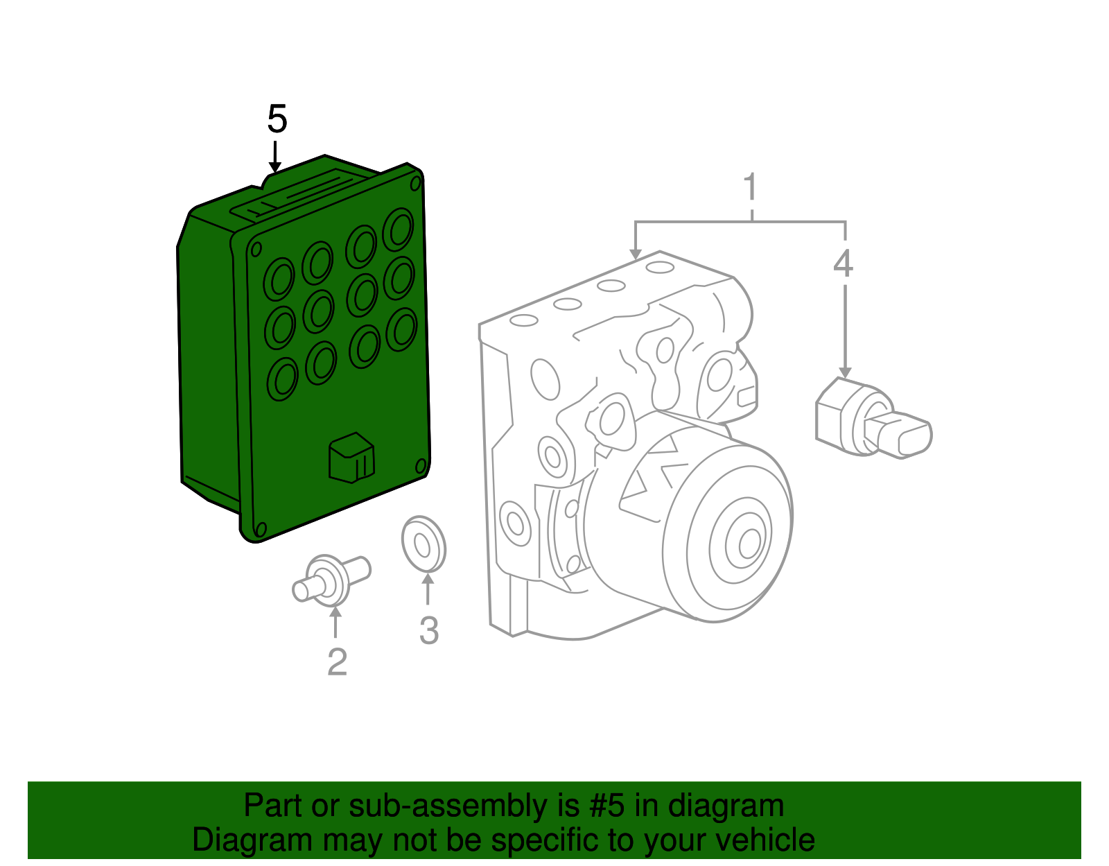 2005-2008 Cadillac STS Electronic Brake and Traction Control Module ...