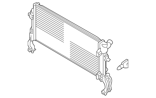 Genuine OEM Radiator Assembly Part# 25310-F3300 Fits 2017-2020 Hyundai ...
