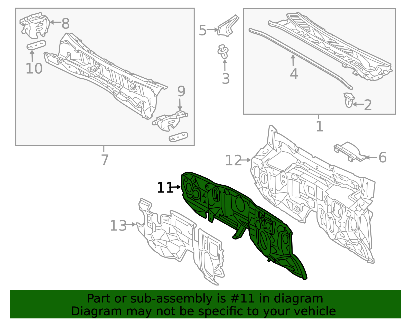 Dash Panel 55101-35A00 | Toyota Parts Center