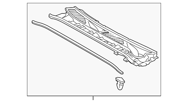 Genuine Toyota Cowl Grille part# 55708-35100 for 2010-2024 Toyota ...
