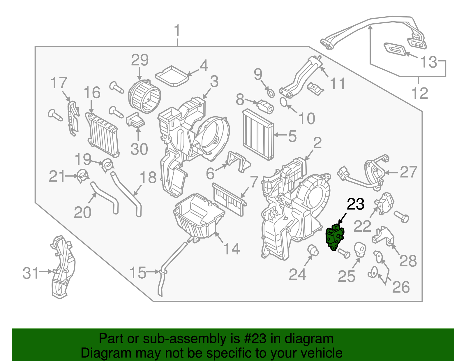 97159-1H150 - HVAC Blend Door Actuator 2011-2021 Kia | Kia.Parts Store