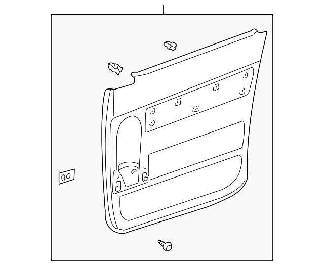 1998-2000 Toyota Sienna Door Trim Panel 67690-08010-E0 | Toyota Parts ...