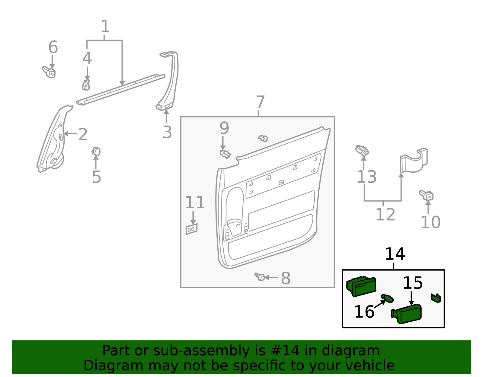 Genuine Official Toyota Courtesy Lamp part# 81230-AC010 for 1995-2003 ...