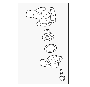 DS7Z-8A586-D - Engine Coolant Thermostat Kit 2013-2020 Ford | Ford OEM ...