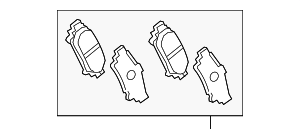 Toyota OEM Disc Brake Pad Set 04466-02430 | Toyota OEM Parts Giant