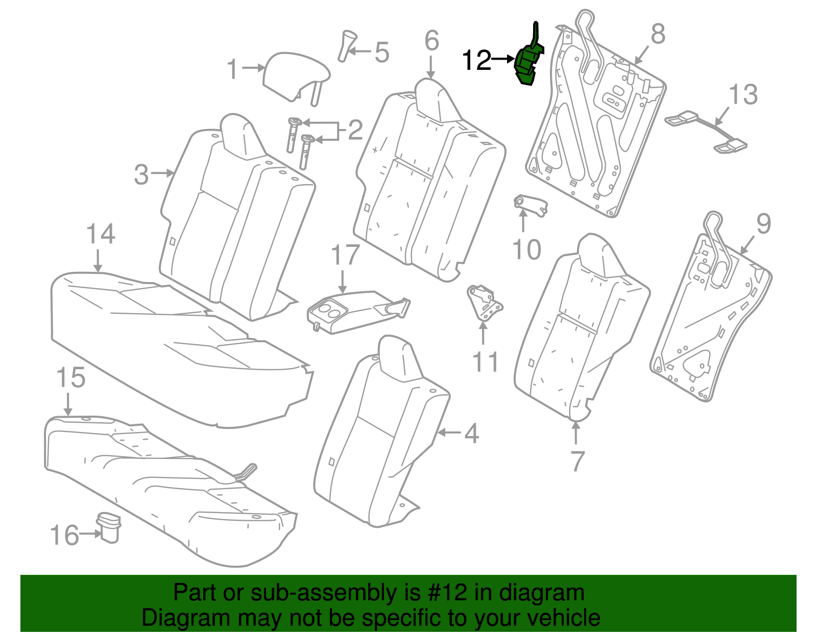 2014-2019 Toyota Corolla Lock Assembly 72630-02120 | Toyota San Diego Parts