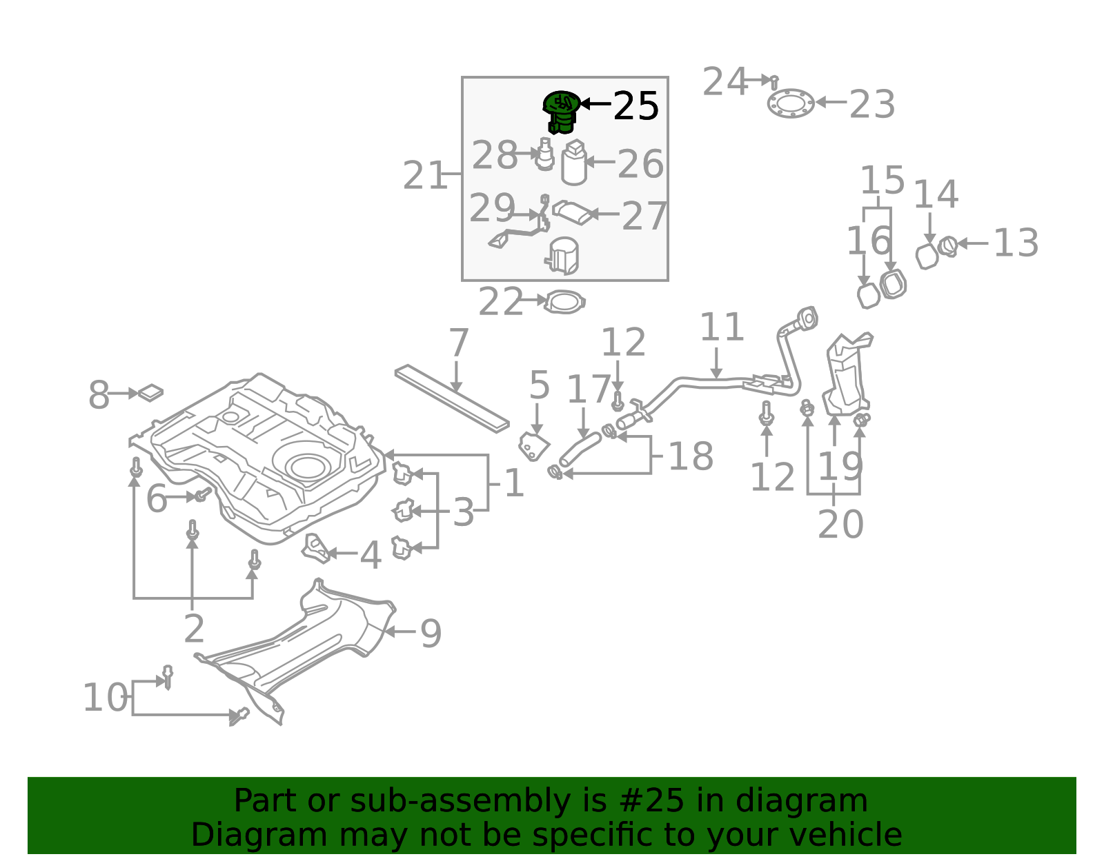 CY01-13-ZE0 - Fuel Pump - 2007-2010 Mazda CX-9 | Mazda Swag