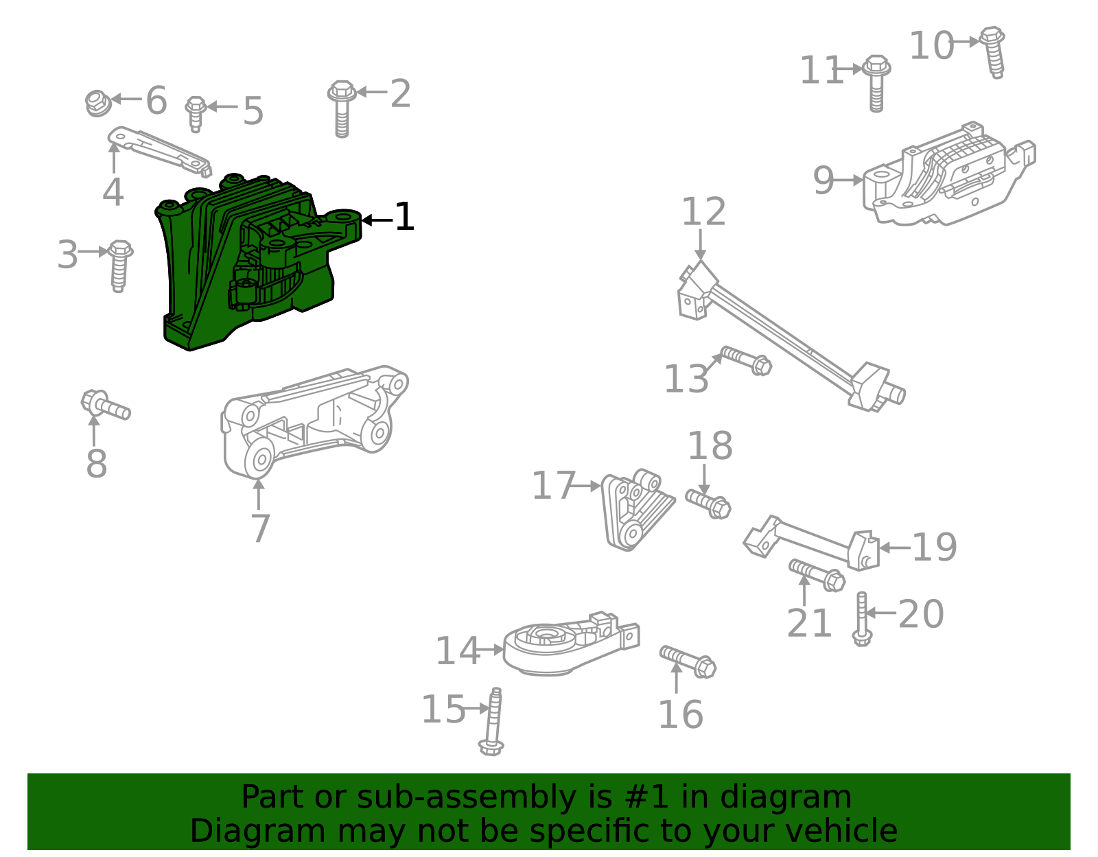 60005993 - 2024 GM - Engine Mount | Partners Chevy