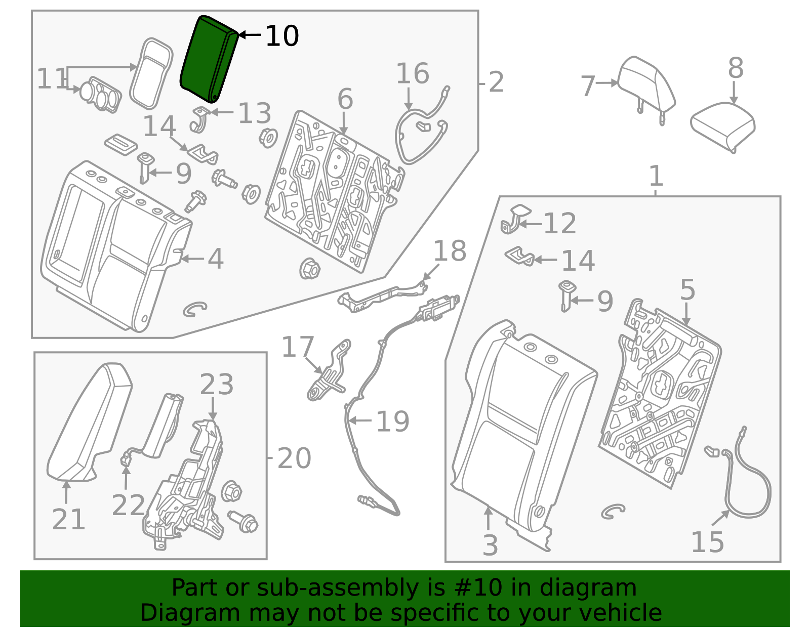 2021-2025 Nissan Rogue Armrest 88700-6RA0A | My Nissan Part