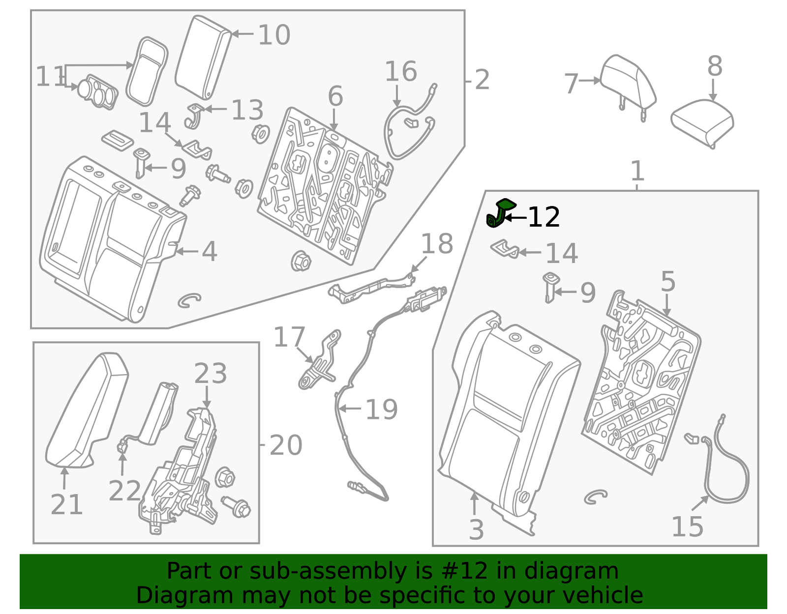 88523-6RA0B - 2021-2025 Nissan Rogue - Slide Lever | World OEM Parts Nissan