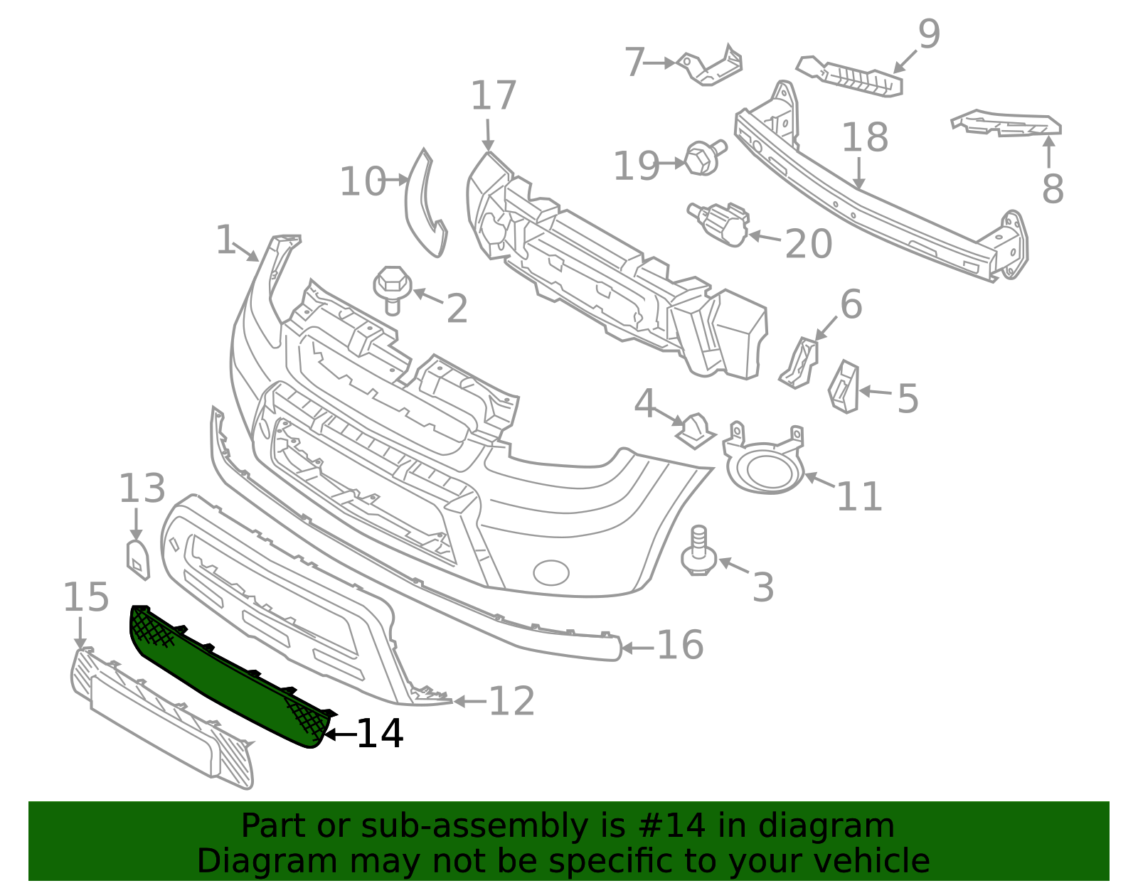 86350-2K050 - Center Grille Kia.Parts Store