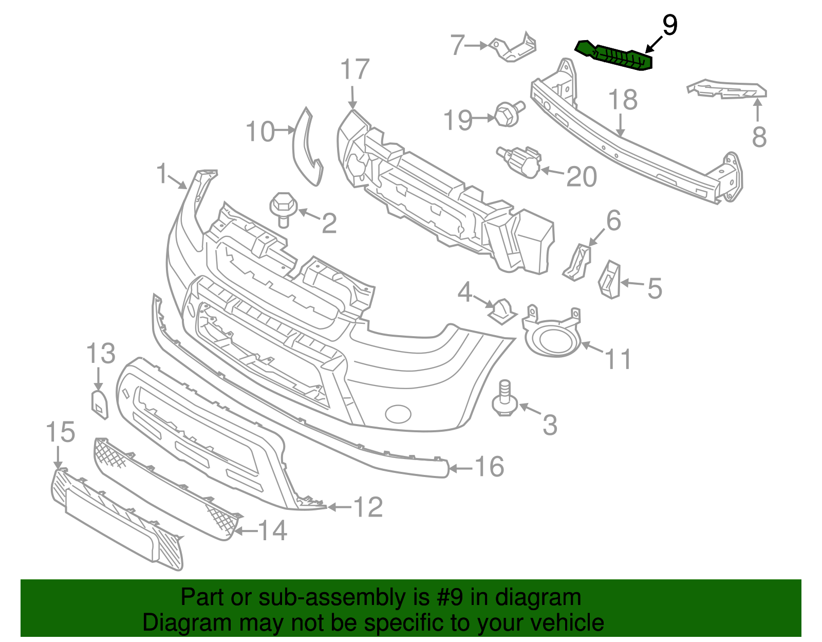 86553-2K000 - Side Bracket 2010-2011 Kia Soul | Kia.Parts Store