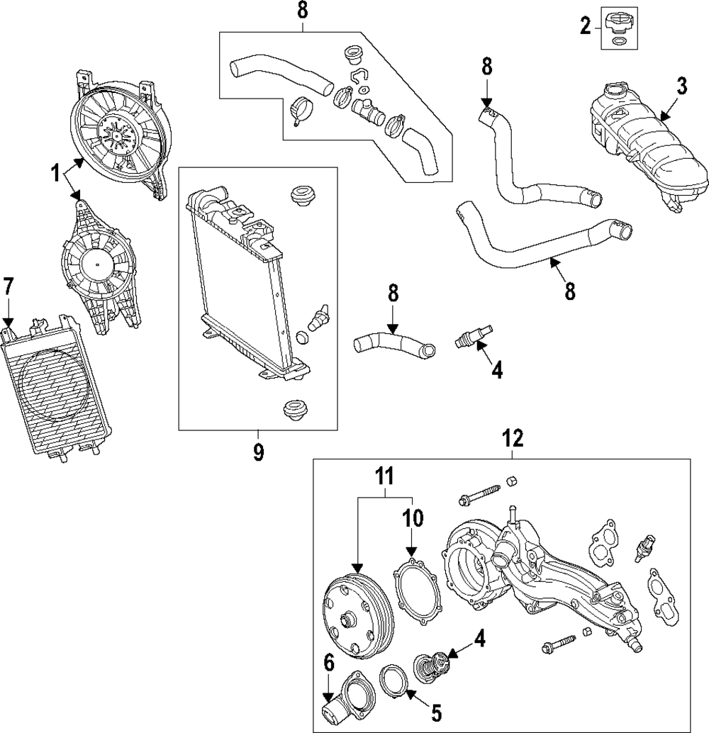 2020 Chevrolet Corvette Radiator Surge Tank 84588883 | Capital Chevy Parts
