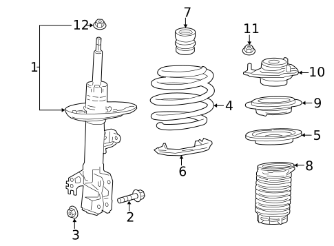 Struts & Components for 2025 Toyota Camry | Toyota Parts Center