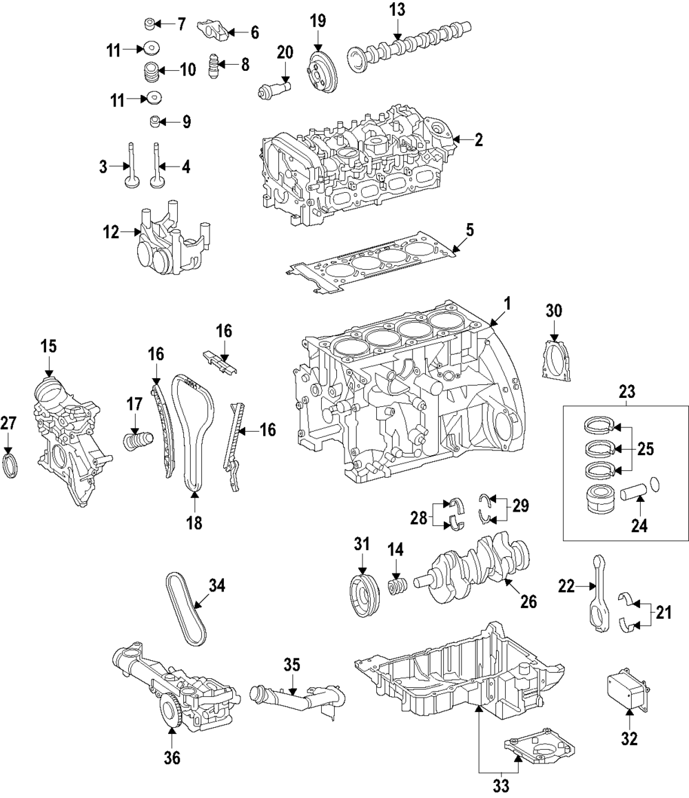 Genuine OEM Parts Kit, Cylinder Head | 264-010-90-07 | Fits Select 2023 ...