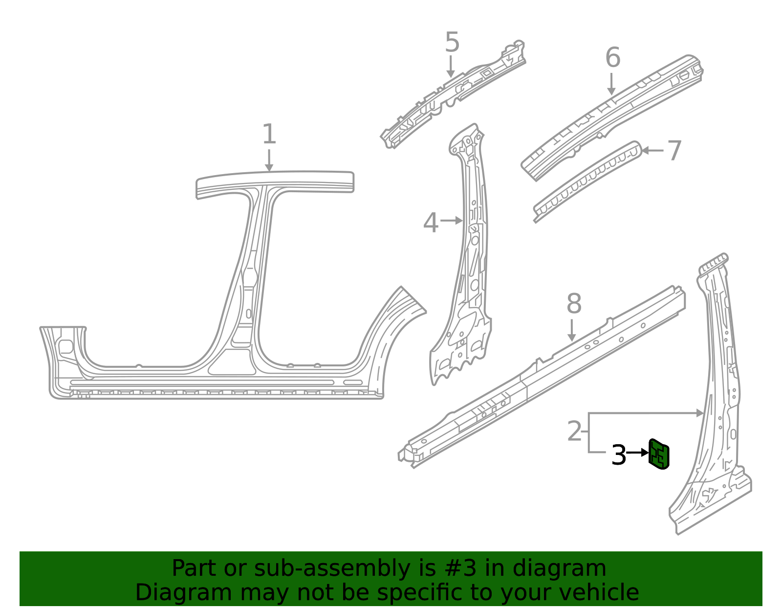 2007-2025 Mazda Quarter Panel Nut Plate D350-70-46X | QuirkParts