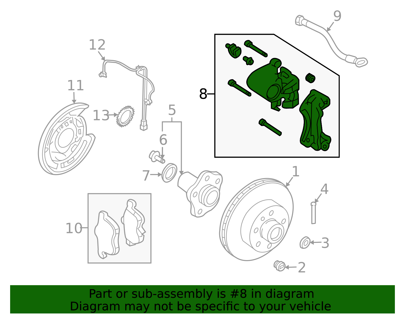 2005-2009 INFINITI Disc Brake Caliper 44001-EG50A | INFINITI