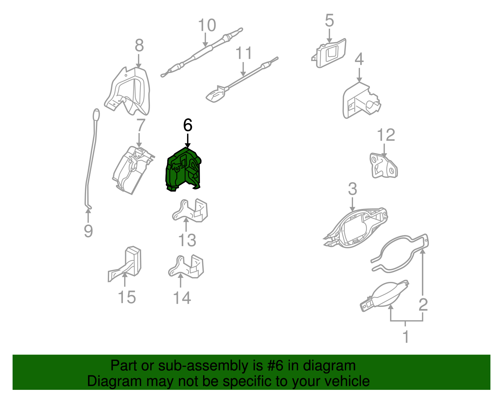 2003-2012 Land Rover Range Rover | Lock | LR013381 | Express Land Rover ...