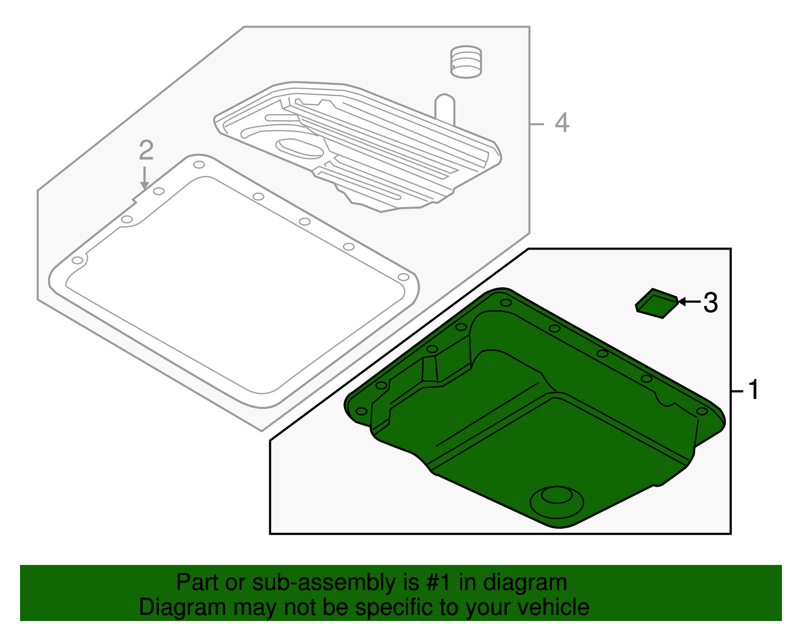 24229658 - Automatic Transmission Fluid Pan Kit with Gasket and Magnet ...