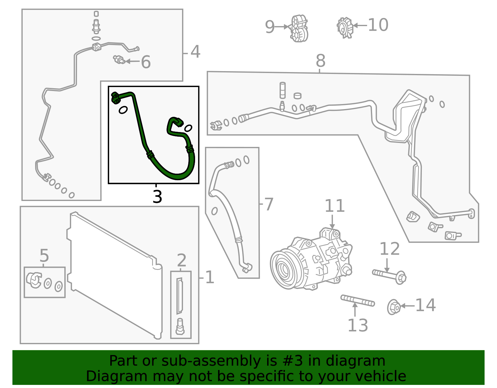 2024-2025 Toyota Grand Highlander Discharge Hose 88711-0E320 | Toyota ...