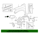 1997-2025 Toyota Bumper Cover Clip 52161-02020 | Toyota Parts Center