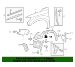 90189-06236 - Fender Liner Grommet 2005-2025 Toyota | Longo Toyota Parts