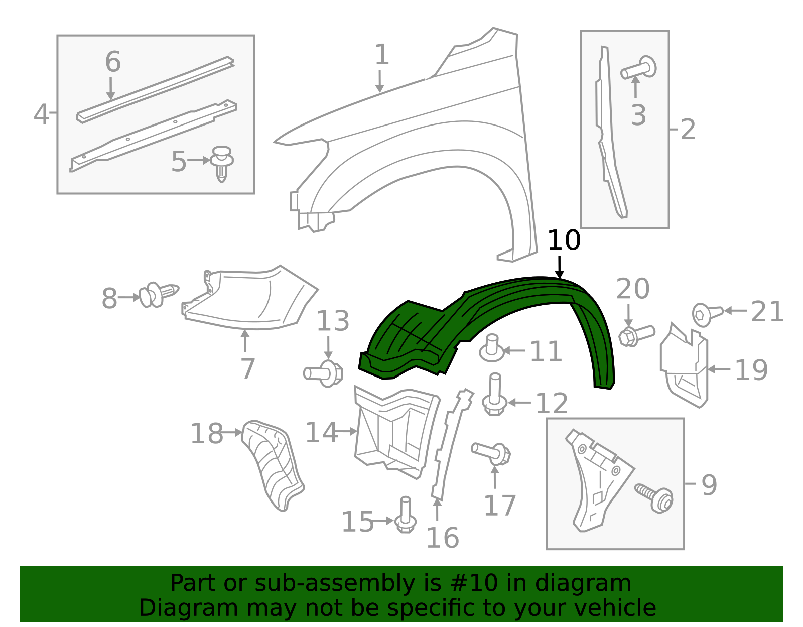 2014-2021 Toyota Tundra Fender Splash Shield 53808-0C030 | OEM Parts Online
