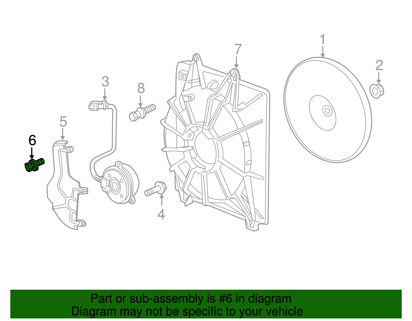 OEM 2000-2025 Honda Motor Cover Bolt 90041-P5A-003 | Honda Automotive Parts